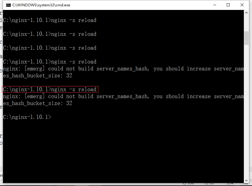  Windows 10 Nginx 1 10 nginx emerg Could Not Build Server names hash 