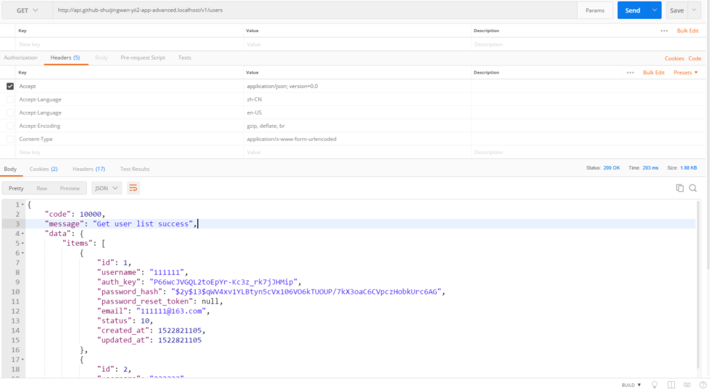 基于 yiisoft/yii2-app-advanced，在 GitHub 上新建仓库 yii2-app-advanced，新建接口应用(实现 RESTful 风格的 Web Service ...