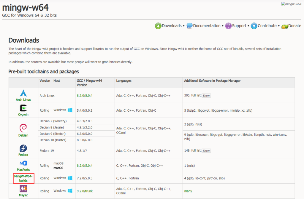 在 Windows 10 64 位下安装 Mingw-w64 – 永夜