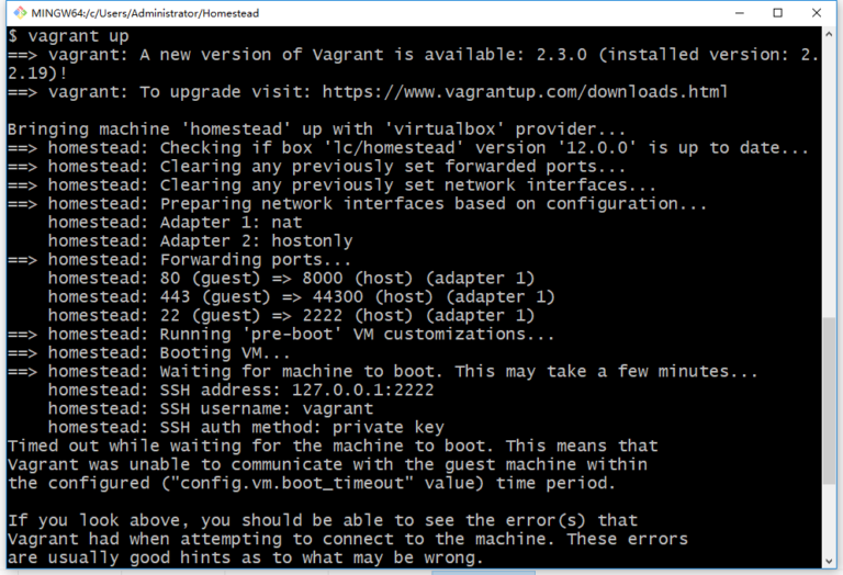 启动 vagrant 时，报错：Stderr: VBoxManage.exe: error: WHvCapabilityCodeHypervisorPresent is FALSE! Make ...