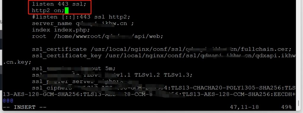 在 LNMP 2.1 中 执行 lnmp nginx reload 时警告：Reload nginx… nginx: [warn] the “listen … http2” directive ...